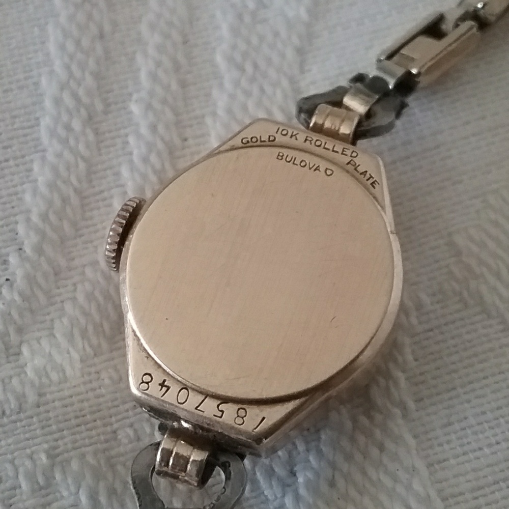 Watch By Bulova 10k Rolled Gold Plate - Gem